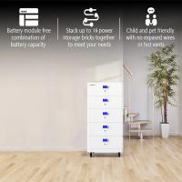 China White Stackable Battery Pack 48V/51.2V Indoor/Outdoor Installation for sale