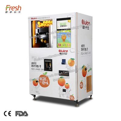 China hot sale white color 220V VA1 orange juice vending machine for shopping mall for sale