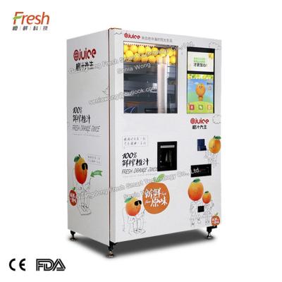 China 110V 220V white color orange juice vending machine for supermarket for sale