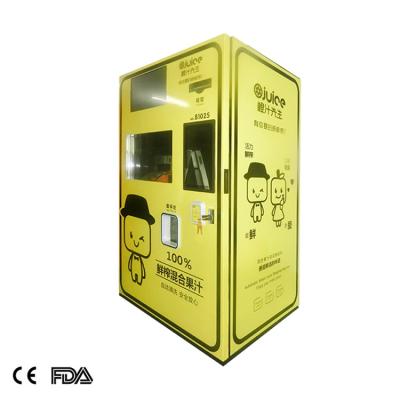 China scenic spots food grade material orange juice auto vending machine for sale