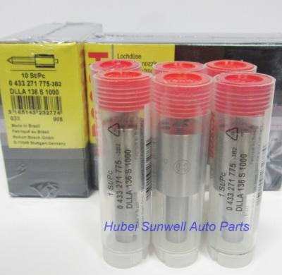 China Bosch injector nozzle DLLA136S1000 / 0433271775 for sale