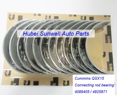 China QSX15 engine connecting rod bearing 4089405 / 4925971 / 4059447 for sale