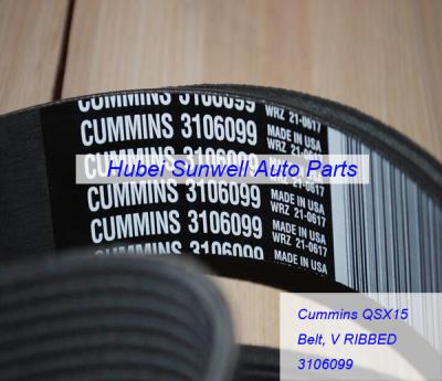 China QSX15 engine belt 3106099 2275MM X 12PK for sale
