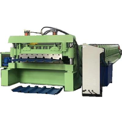 China Building Construction Gearbox Transmission Metal Roofing Sheet Roll Forming Machine For Algeria for sale