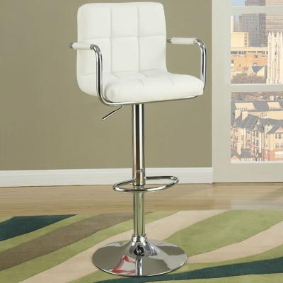 China High Quality Swivel Modern PU Leather Bar Stools Adjustable Leather Bar Stool for sale