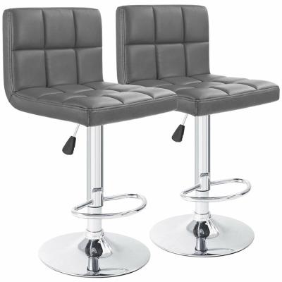 China Gray Swivel Sillas Bar Sillas Bar Stool Modern Bar Furniture Modern High Chair Bar Stool for sale