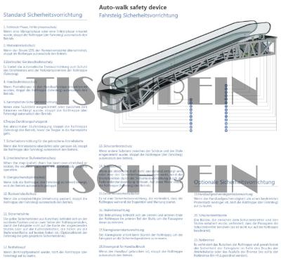 China Flat Type 1000mm Tempered Glass Balustrade Panel Moving Walkway 0.5m/s Emergency Stop Button For Shopping Mall for sale