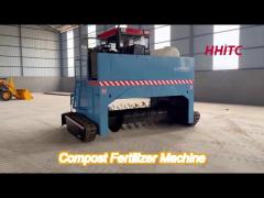 crawler type compost fertilizer machine turner 80hp turbocharged engine