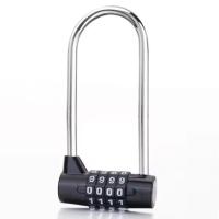 China 4 Digit U Shaped Padlock MTB Cycle Lock Combination for sale