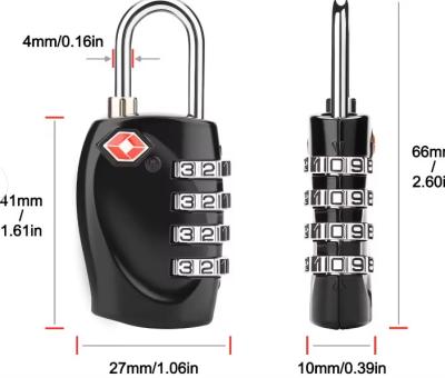 Cina TSA Bag Lock per bagagli 20 mm 50 mm in vendita