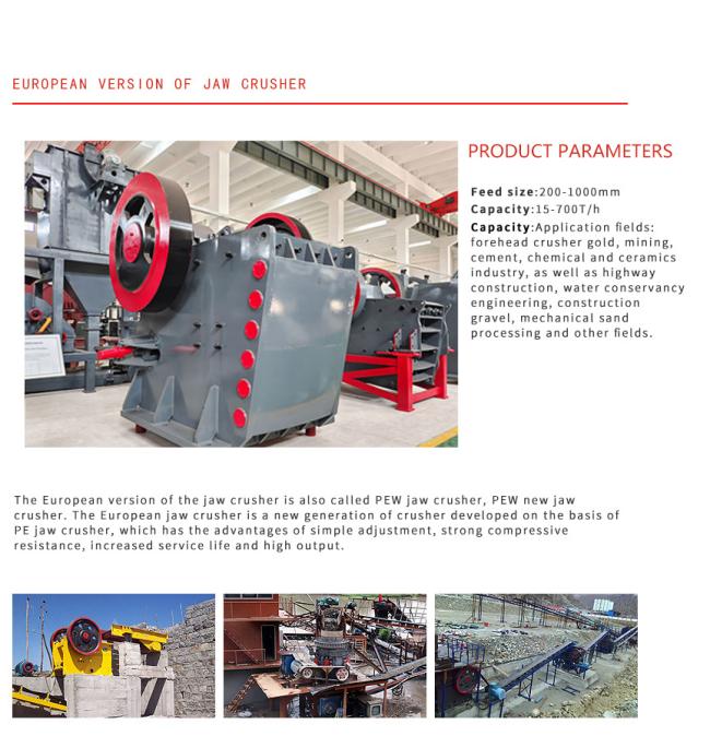 PE600*900 Mine Stone Granite Jaw Crusher