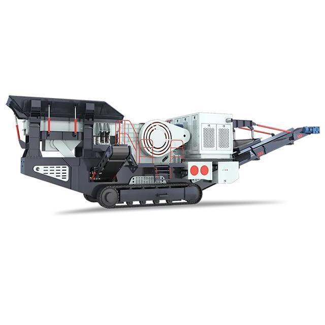 Mobile Rock Jaw Crusher with Feeder Vibrating Screen