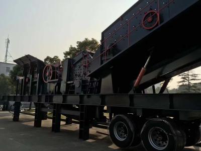 Cina 60-300 Tph Impianto di frantumazione mobile portatile di roccia per materiali di minerale in ferro grigio in vendita