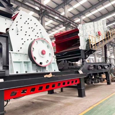 China Mobile Tracked Concrete Impact Crusher Stone Crusher Line in with 70-297kw Motor Power for sale