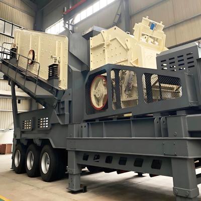 China Mobiele steenbreker met een capaciteit van 150 tot 300 ton per uur en levenslange levering van onderdelen Te koop