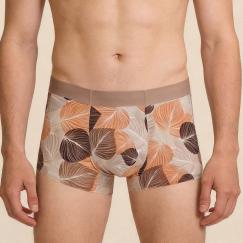 China Modal Ice Silk Blend Men's Boxer Briefs with Breathable Moisture Control and No-Roll Anti-Ride Construction for sale