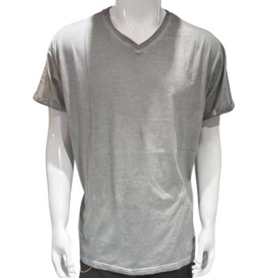 China Breathable Soft Smooth Men's Vintage Style Washed T-Shirt for Everyday Casual Wear for sale
