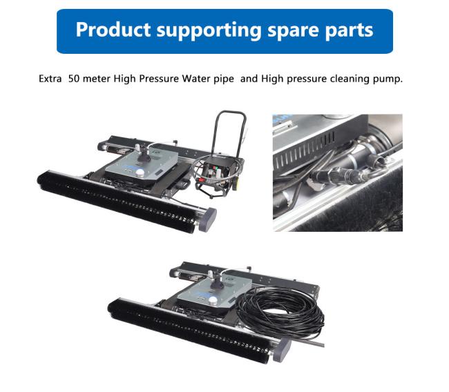 Automated Solar Panel Cleaner Solar Panel Scrubber Solar Panel Cleaning Robot with Two Rolling Brush Heads and Water Spray Nozzle