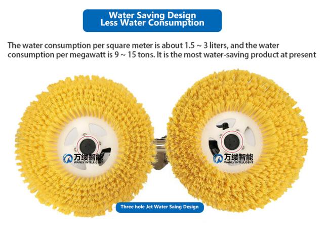 High Quality Double Head Extensional Cleaning Robot PV Module Solar Panel Cleaning Rotary Brush