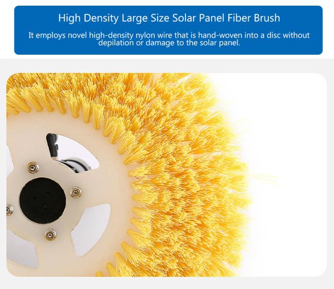 24FT Telescopic Pole Single-Head Spin Scrubber Brush for Washing Photovoltaic Farms