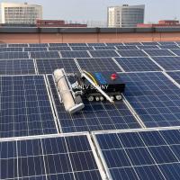 China Automatic Solar Panel Cleaning Robot 120W Physical Cleaning for 1.5m Panel Width for sale