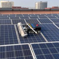 China Semi-automatic Solar Panel Cleaner Robot 1200mm Brush Width for Efficient PV Module Cleaning for sale