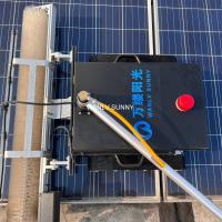 China Semi-automatic Solar Panel Cleaner Robot 1200mm Brush Width for Efficient PV Module Cleaning for sale