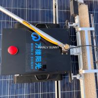 China Rotating Solar Panel Cleaning Robot 1100mm Cleaning Width Remote Control for sale
