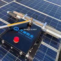 China Remote Controlled Solar Panel Cleaning Robot 1500mm Brush Width for PV Modules for sale