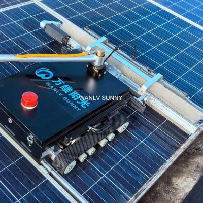 China Customized PV Cleaning Robot Mobile Solar Panel Cleaning Machine with Remote Control for sale