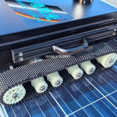 China Customized PV Cleaning Robot Mobile Solar Panel Cleaning Machine with Remote Control for sale