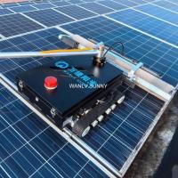 China Semi-Automatic Solar Panel Cleaning Robot with Rotating Brush 24-Hour Support for sale