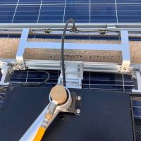 China Robotic Solar Panel Cleaning Machine 120W 24V for Efficient PV Maintenance for sale
