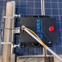 China Robotic Solar Panel Cleaning Machine 120W 24V for Efficient PV Maintenance for sale