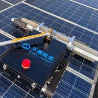 China Robotic Solar Panel Cleaning Machine 120W 24V for Efficient PV Maintenance for sale