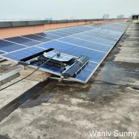 China 24V Solar Panel Cleaning Robot Crawler Style Automatic PV Module Cleaner for sale