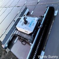 China 24V Solar Panel Cleaning Robot Crawler Style Automatic PV Module Cleaner for sale