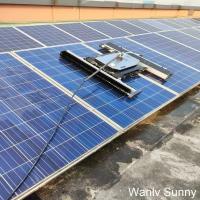 China Remote Controlled Solar Panel Cleaning Robot Lithium Battery 1000mm Cleaning Width for sale
