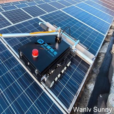 China WLS-7 Solar Cleaning Robot met 1100 roterende nylonborstel en 3-4 uur werktijd Te koop