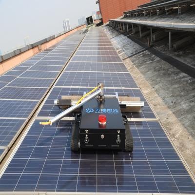 China WLS-7 Solar Cleaning Robot met 1100 roterende nylonborstel en 3-4 uur werktijd Te koop