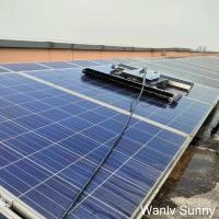China Solar Panel Cleaner Robot Semi-Automatic 1200mm Width High Efficiency Cleaning Machine for sale