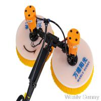 China Automatic Panel Cleaning Machine Two Rotating Head Brush 40cm Width AC110-240V for sale