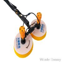 China Automatic Panel Cleaning Machine Two Rotating Head Brush 40cm Width AC110-240V for sale