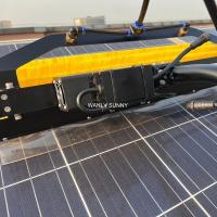 China Solar Panel Cleaning Robot Machine 3-8 Section Brush Module for PV Module Washing for sale