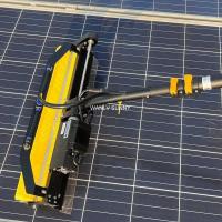 China Solar Panel Cleaning Tools Rotating Brush Dry Cleaning Machine Kit 1200mm for sale