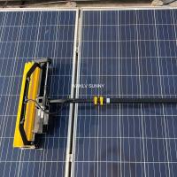 China Solar Panel Cleaning Tools Rotating Brush Dry Cleaning Machine Kit 1200mm for sale