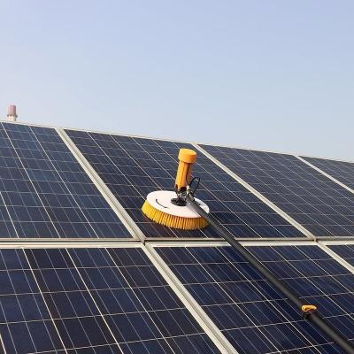 China Cold Wash Solar Panel Washing Equipment with Yellow Brush and Automatic PV Cleaning for sale