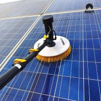 China Telescopic Roller Solar Panel Cleaning Brush 5m Cold Water PV Panel Cleaner for sale