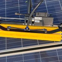 China Solar Panel Cleaning Machine Rotating Brush Maintenance Kit 1200mm 24V for sale