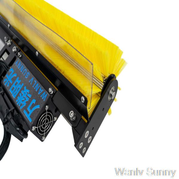 Quality Physical Cleaning Solar Panel Brush with Dual- Rotatory Telescopic Rod and Water for sale